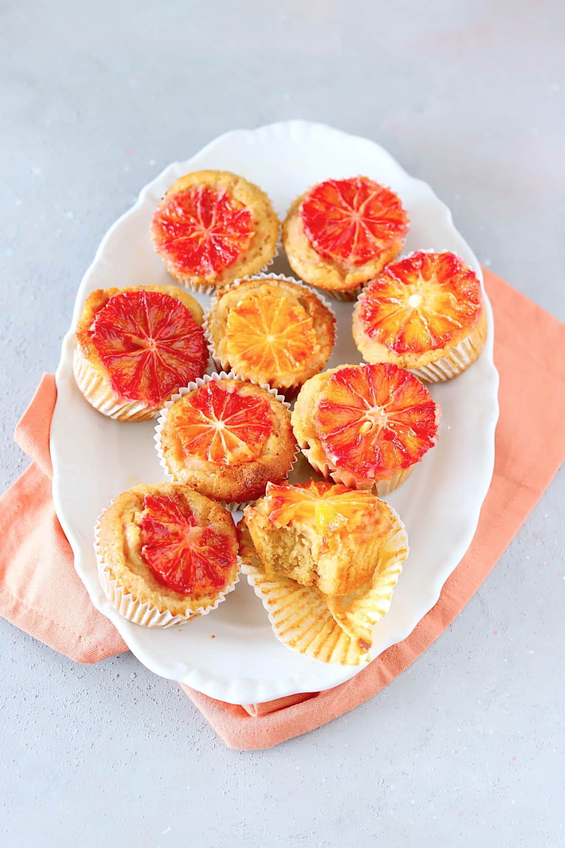 Bloedsinaasappelcakejes met Earl Grey thee - Francesca Kookt