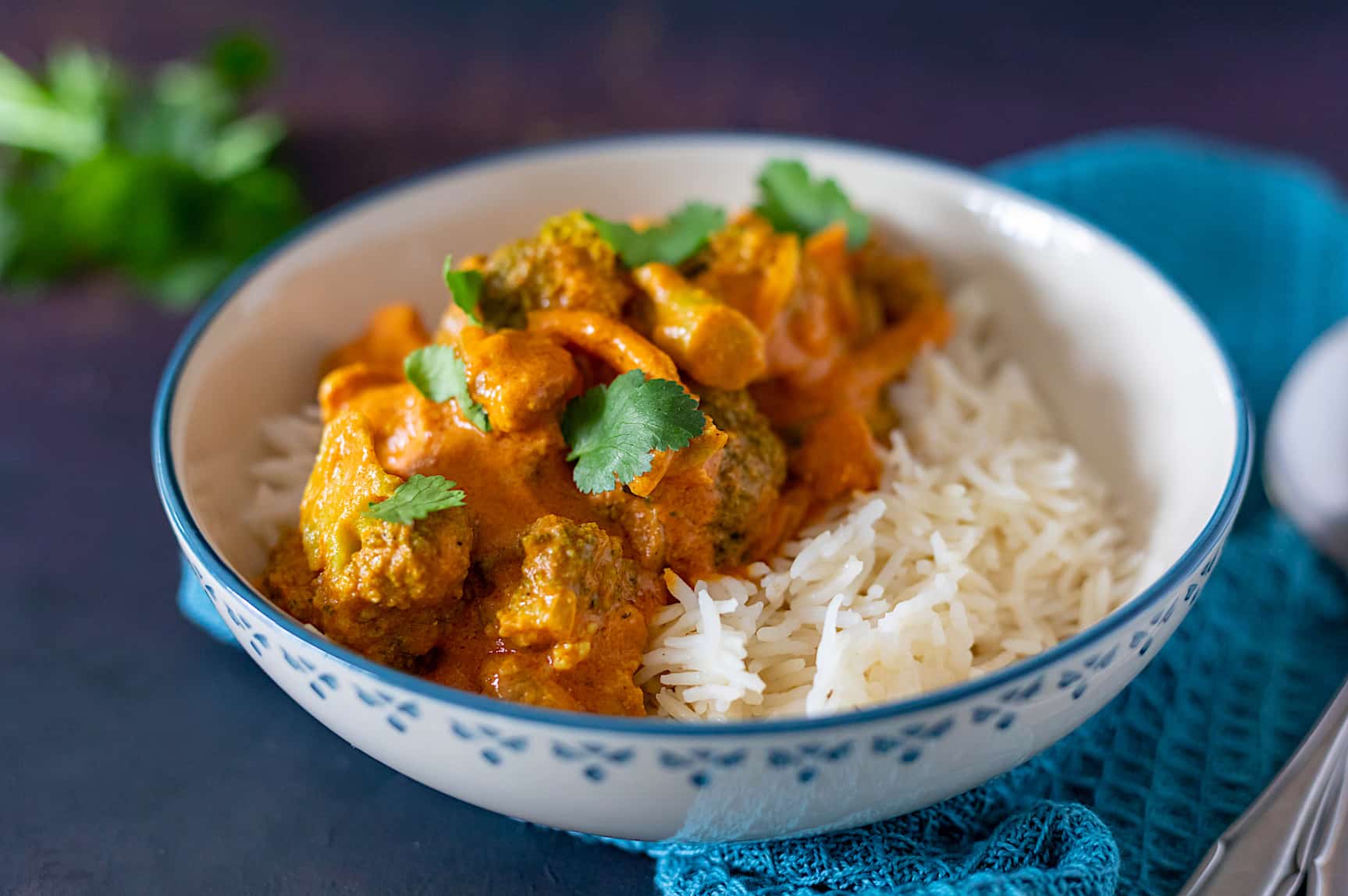 Kip tikka masala met broccoli en rijst - Francesca Kookt
