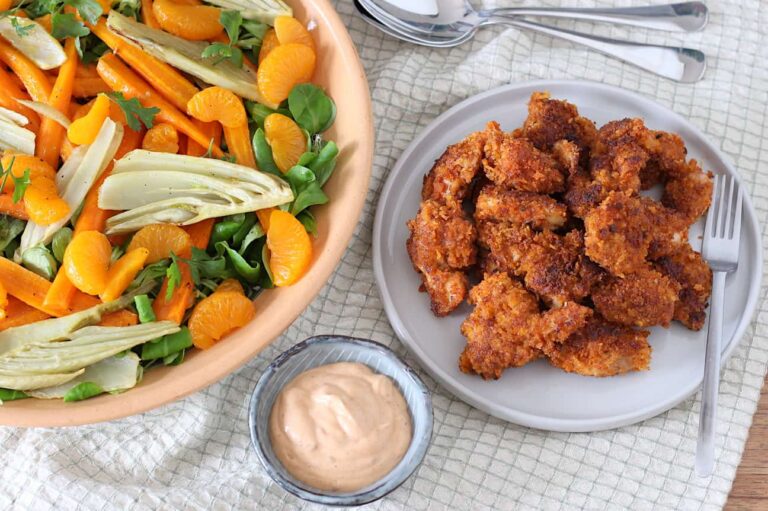 Groente patat met kerrie-gember mayo - Francesca Kookt