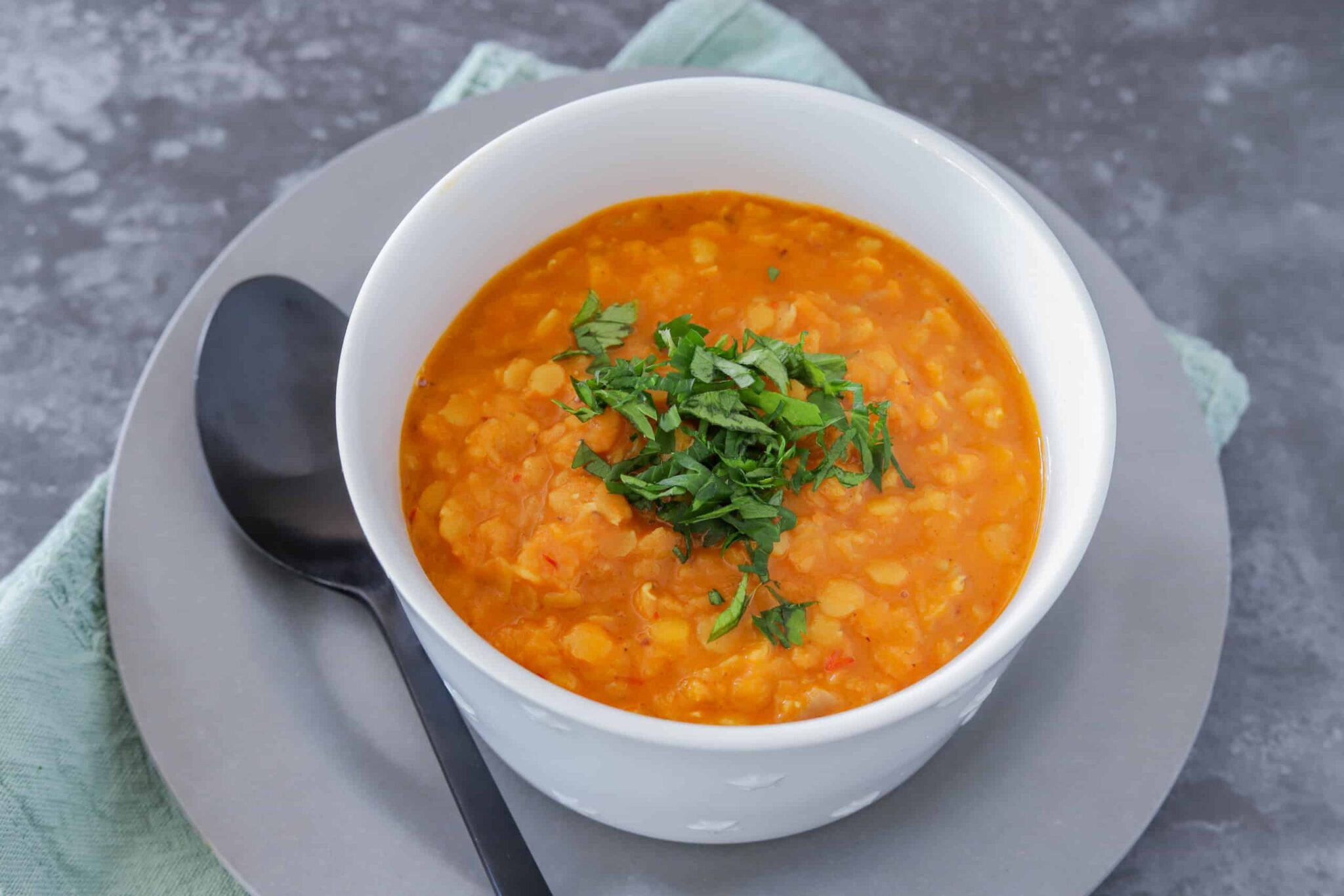 Rode linzensoep met kip - Francesca Kookt