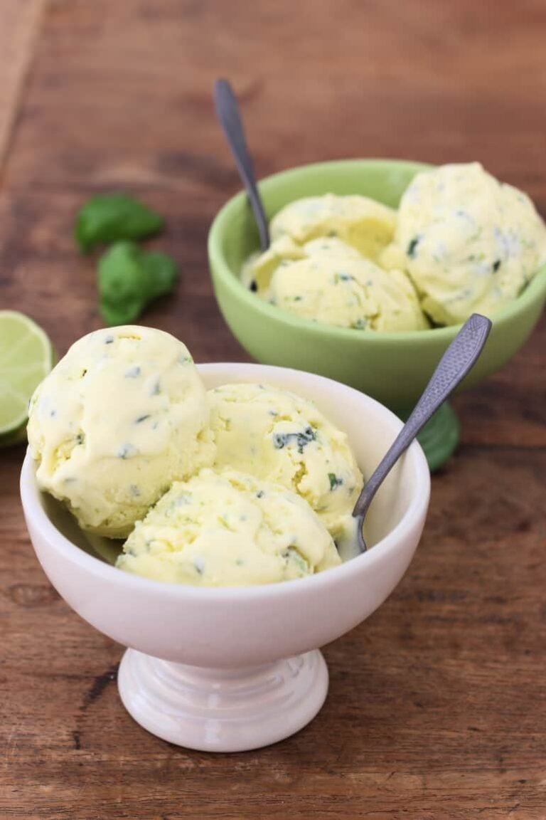 Limoen basilicum ijs - Francesca Kookt