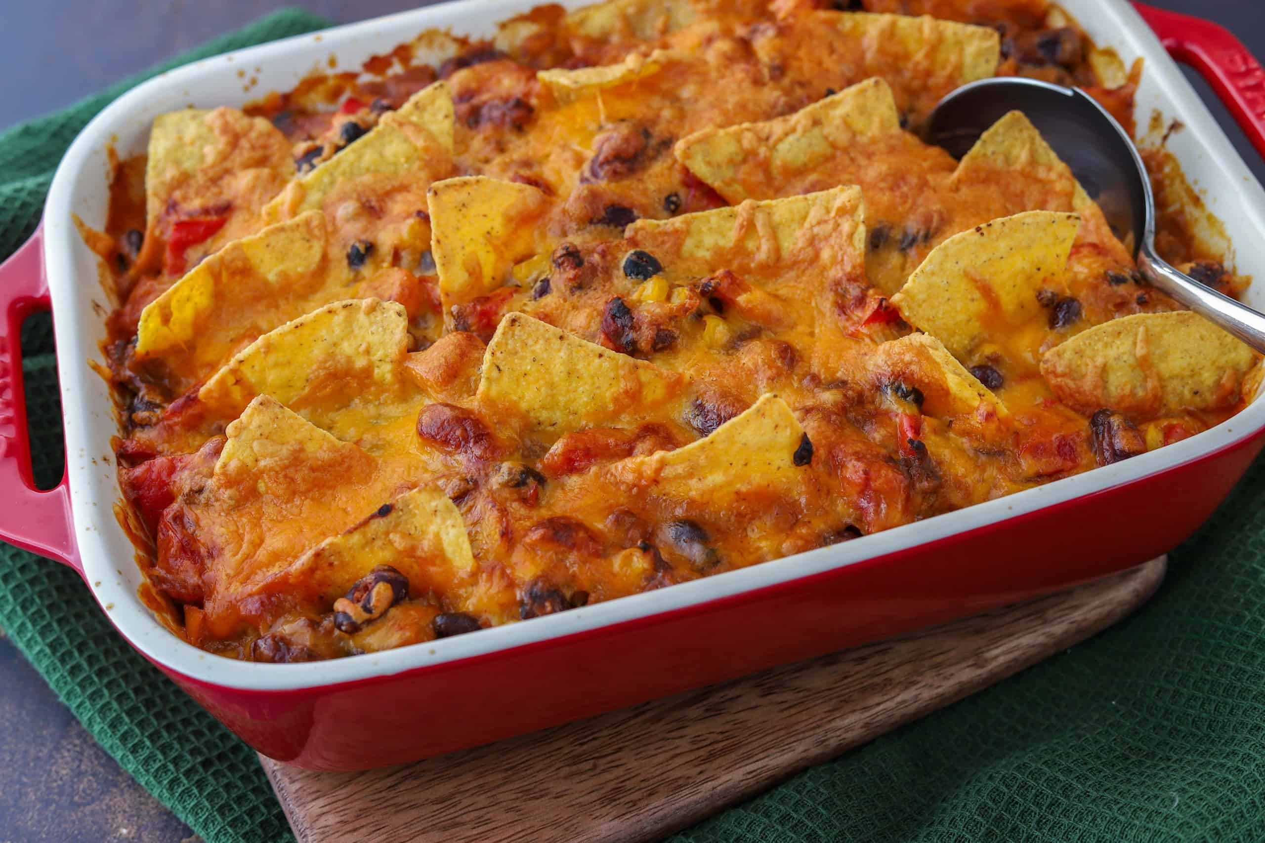 Een smakelijke Mexicaanse Ovenschotel Met Gehakt perfect voor een ...