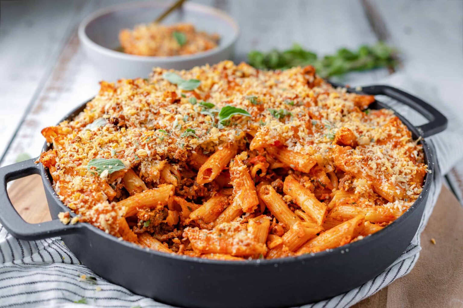 Pasta met gehakt, ui en tomaat - Francesca Kookt