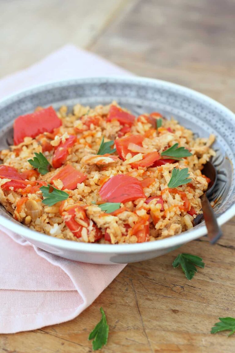 Rijst met makreel, paprika en een beetje pit - Francesca Kookt