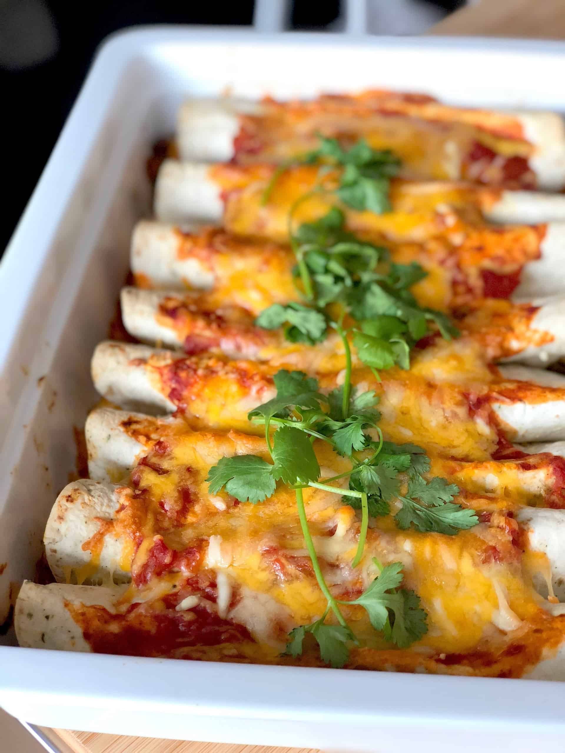 Vegetarische enchiladas met pompoen en bonen - Francesca Kookt