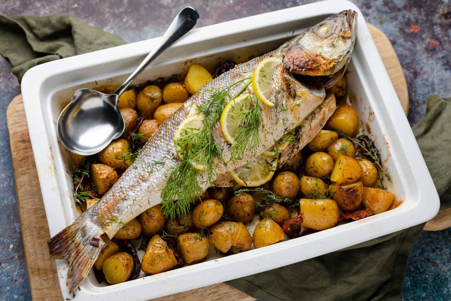 Dorade uit de oven met gember, knoflook en peper - Francesca Kookt