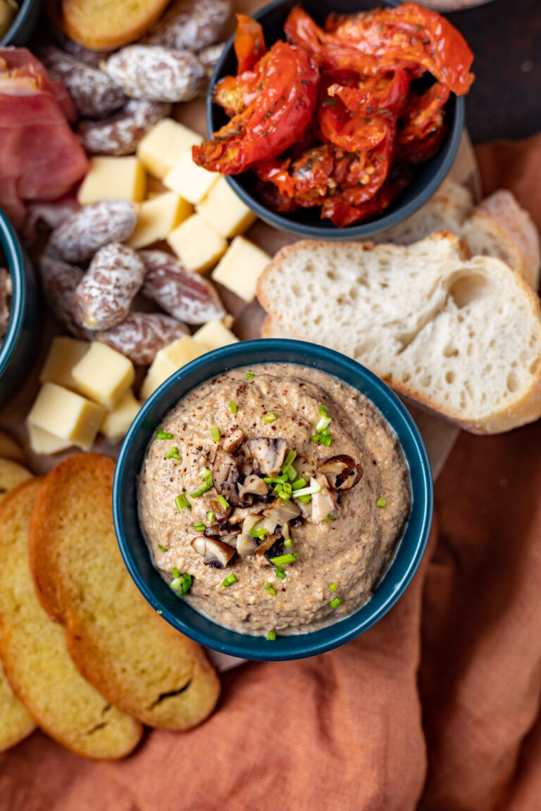 Champignonmousse voor op de borrelplank - Francesca Kookt