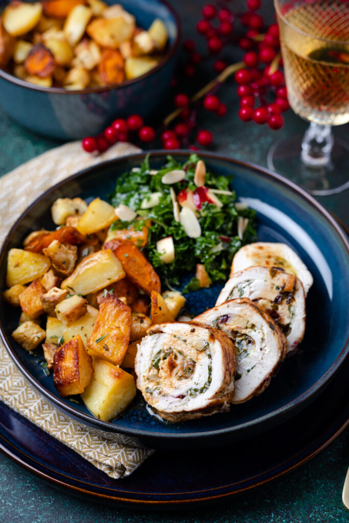 Gevulde kiprollade met bijgerechten - Francesca Kookt