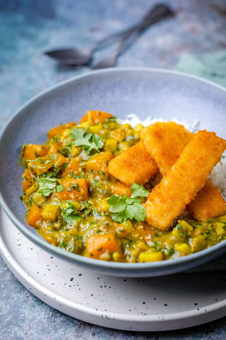 Japanse stijl curry met vissticks - Francesca Kookt