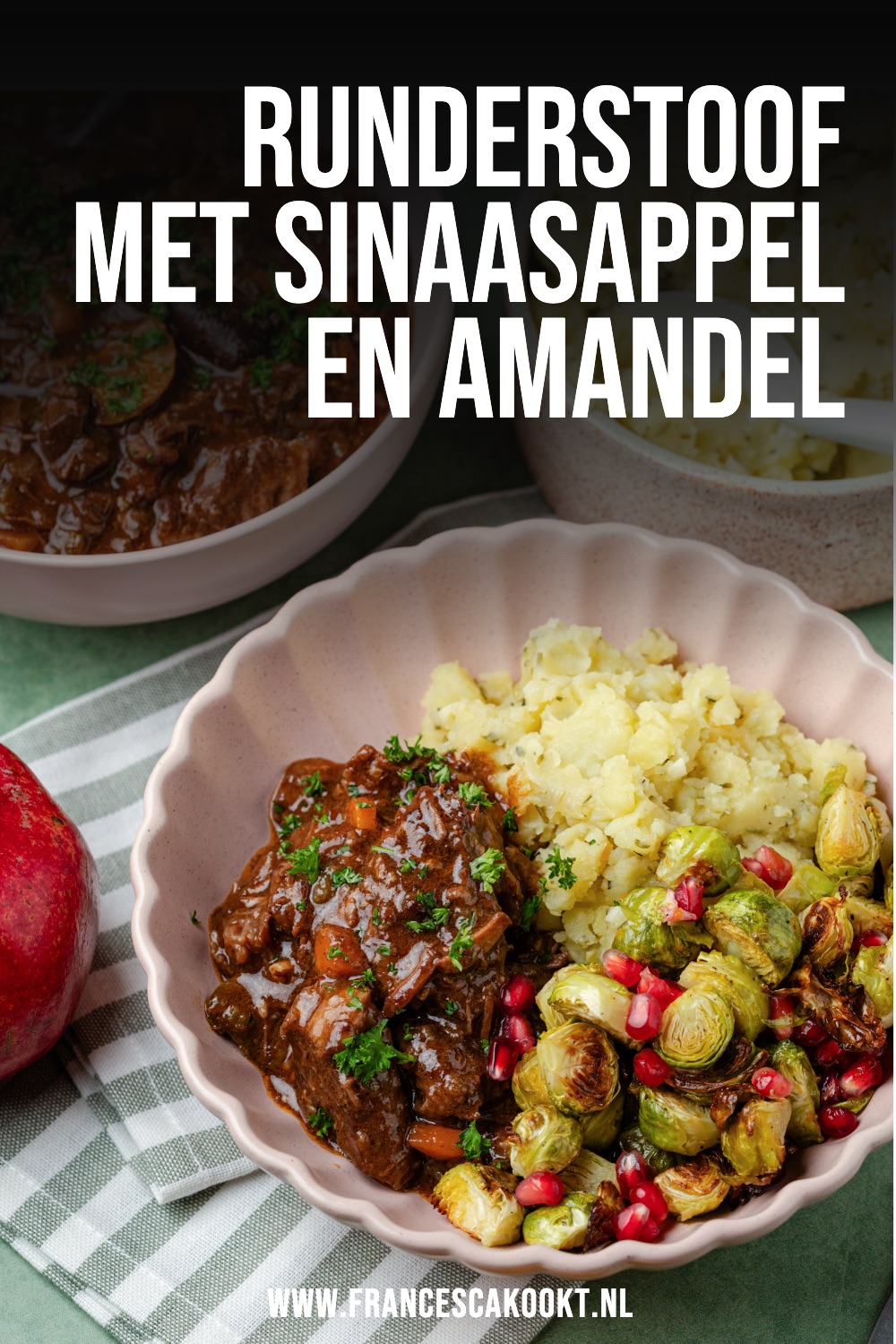 Runderstoof met sinaasappel, amandel en geroosterde spruitjes ...