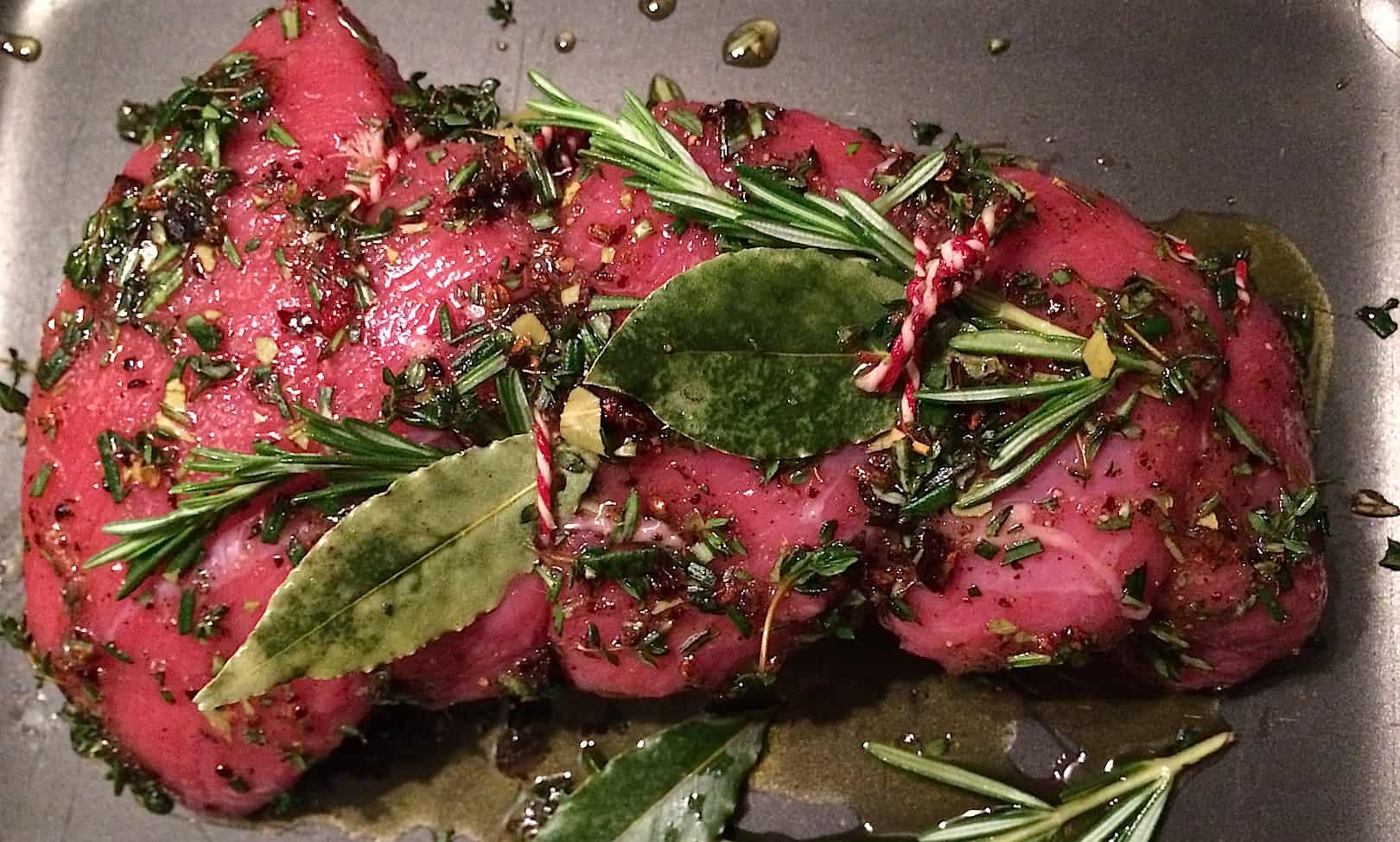 Rund uit de oven met rode wijnjus - Francesca Kookt